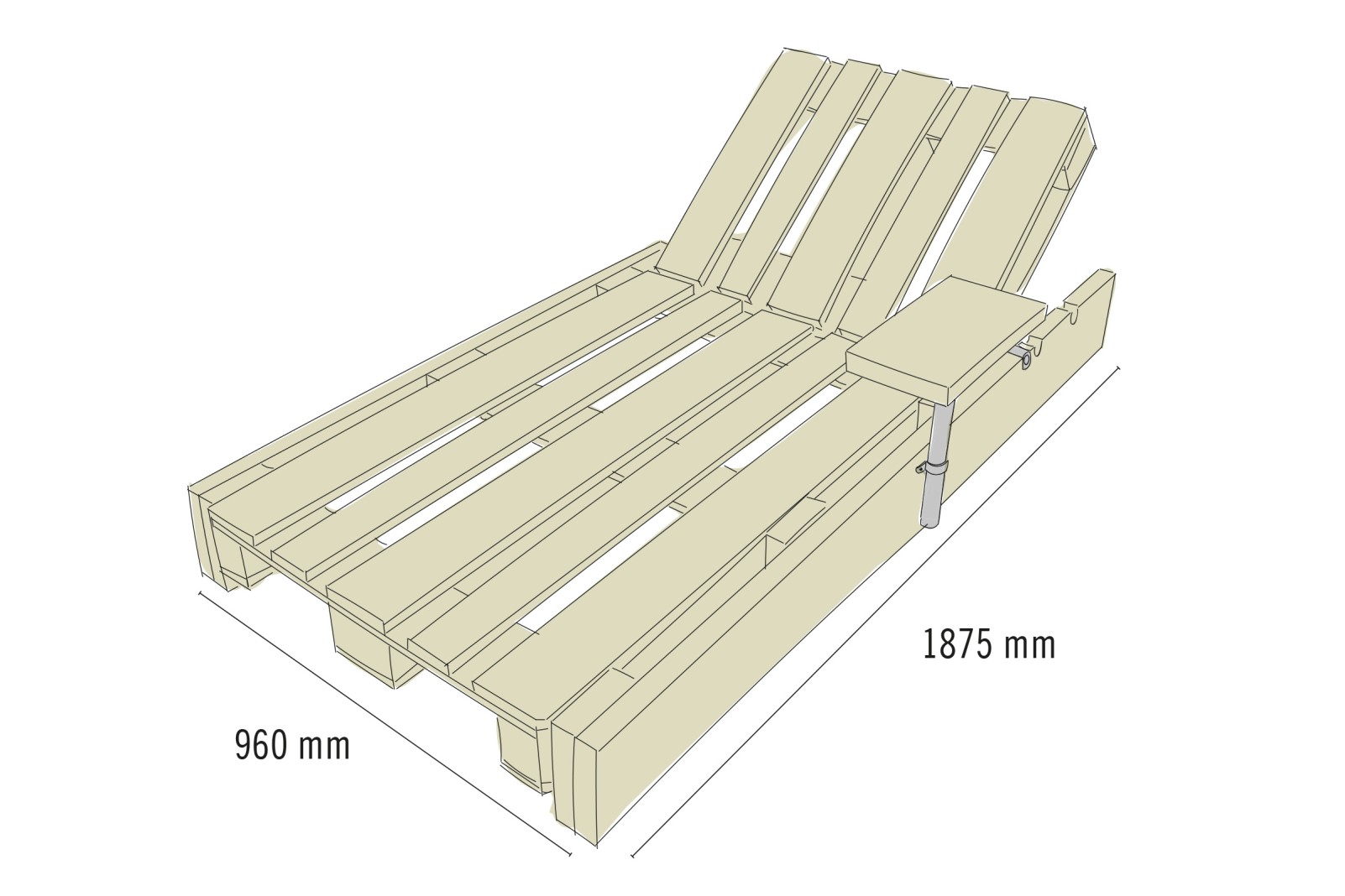 Houten ligbed zelf maken . handleiding van HORNBACH