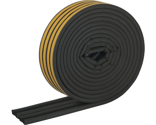FIX-O-MOLL Premium rubber tochtband zelfklevend zwart 5,5mm x 18m kopen ...